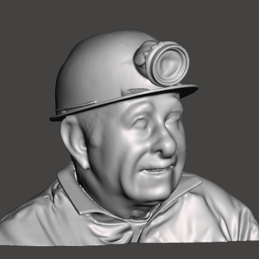 👴 Old miner・ STL File for 3D printing・Cults
