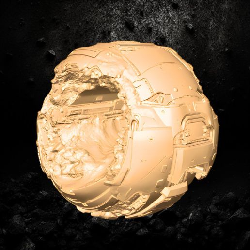 🛬 Damaged landing pod・Archivo STL para Impresión 3D・Cults