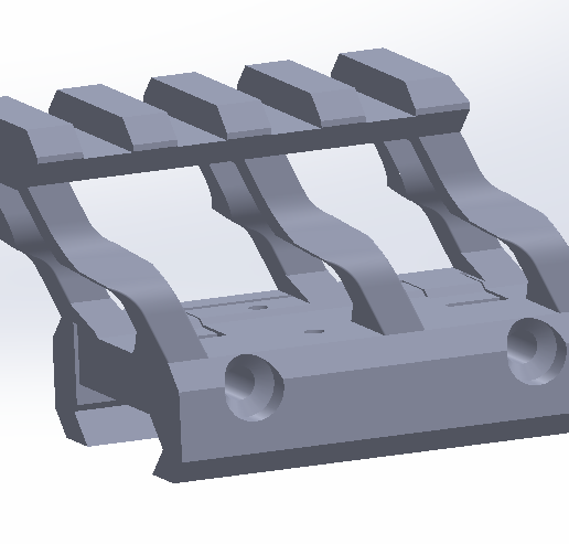 🔫 Riser 21mm RIS Rail・ STL File for 3D printing・Cults