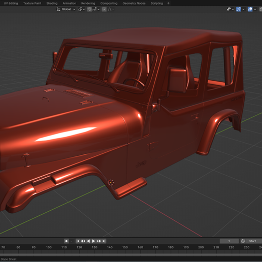 🌐 Jeep YJ7・ STL File for 3D printing・Cults