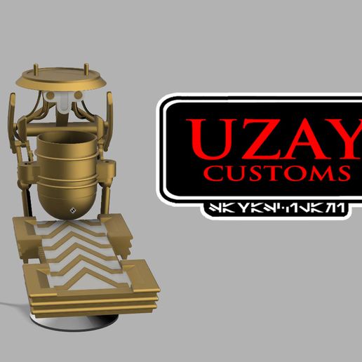 ⭐ Star wars articulated mustafar panning droid 3D print model・ 3D File ...