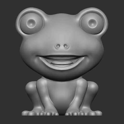 🐸 Cute Frog Figurine Cartoon Character 3D Printable STL・ STL File for ...
