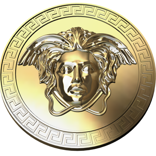 🎐 VERSACE MEDALLION・ STL File for 3D printing・Cults