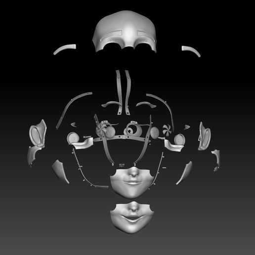 🤖 Suzy Kandyland Mask for Cosplay・ STL File for ・Cults