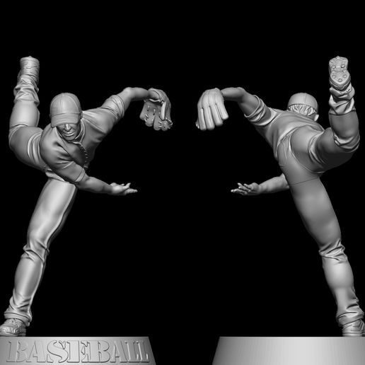 ⚾ Baseball player・ STL File for 3D printing・Cults