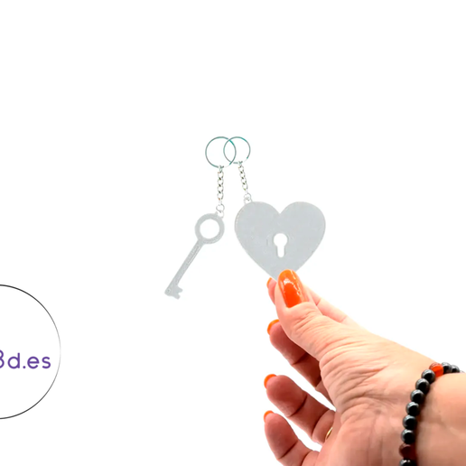 Free STL file HEART KEY KEYRING 💜 (GCODE)・Template to download and 3D ...