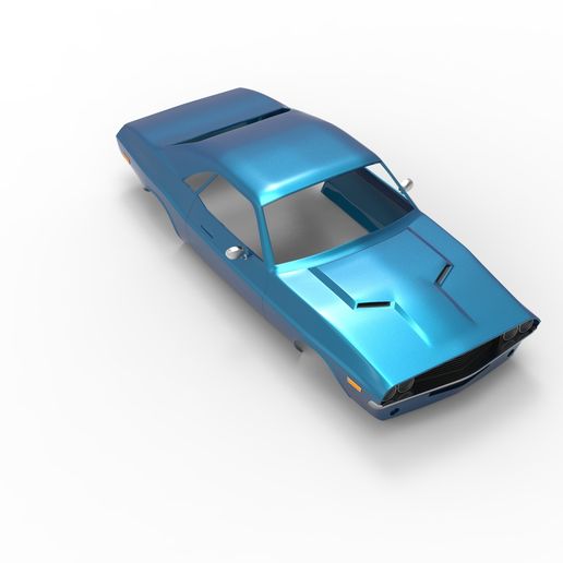 🐚 dodge challenger RT 1970 RC body shell・ STL File for 3D printing・Cults