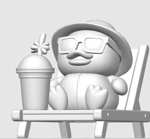 🦆 CHILL DUCK・ STL File for 3D printing・Cults