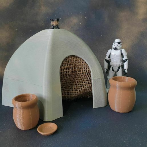 ⭐ STAR WARS TUSKEN SAND PEOPLE HUT・ STL File for 3D printing・Cults