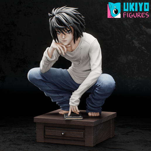 🥭 L - Death Note・Archivo 3D para Impresión 3D・Cults