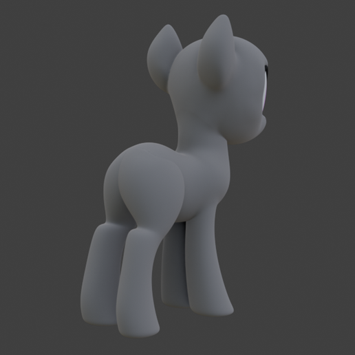 🦄 MLP pony/unicorn base model - 2・Free STL File for 3D printing・Cults