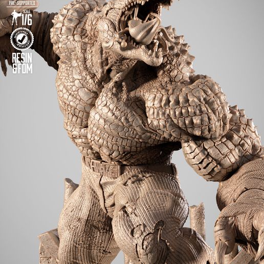 🗿 B3DSERK KILLER CROC SCULPTURE READY FOR PRINTING・ 3D File for 3D ...