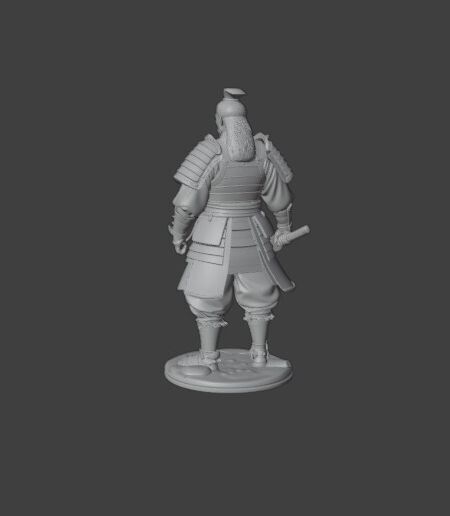 🗡️ Samurai STL File | Realistic Samurai Miniature for 3D Printing・ STL ...