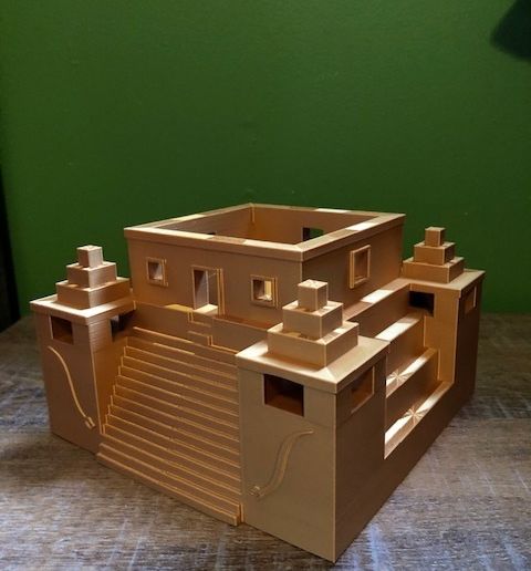 🕍 Mayan Temple Pyramid Planter・ STL File for 3D printing・Cults
