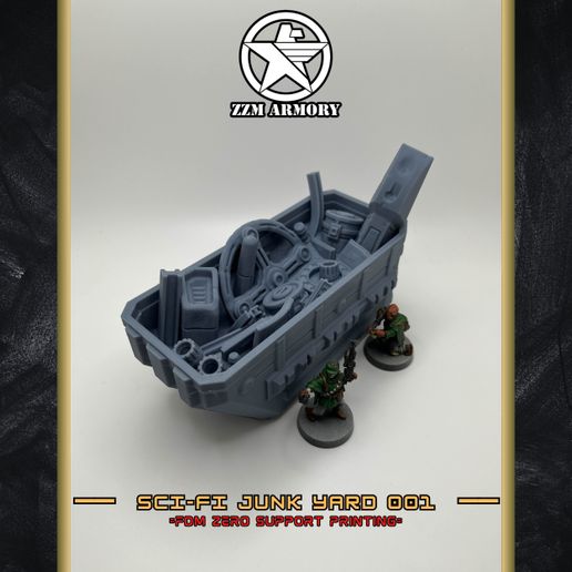 ⭐ SCI-FI JUNK YARD 001・ 3D File for 3D printing・Cults