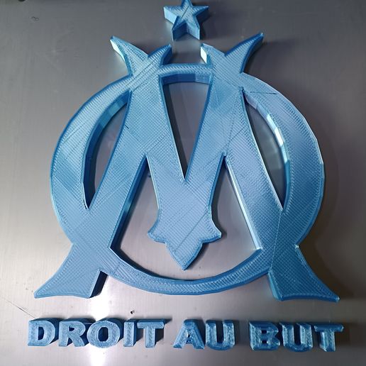 Download STL file OLYMPIQUE DE MARSEILLE LOGO • 3D printer design ・ Cults