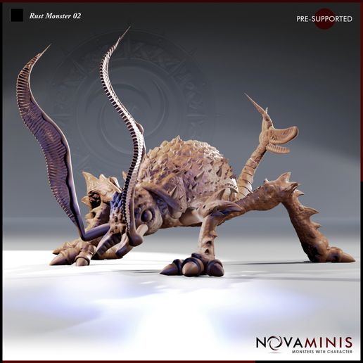 3D file Rust Monster 02 👹 ・3D print design to download・Cults
