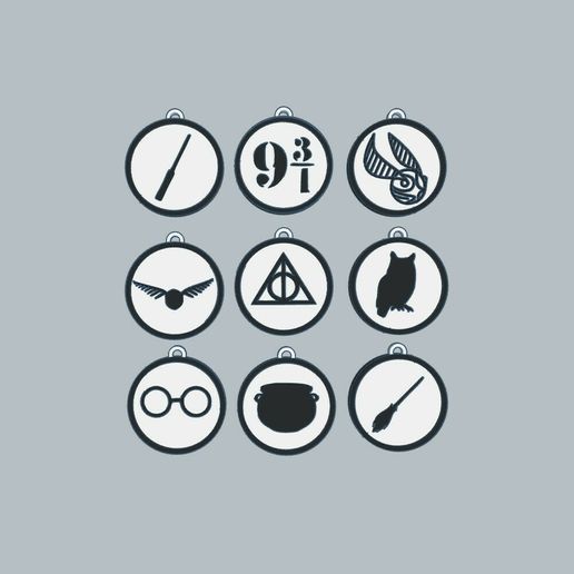 harry potter symbols text