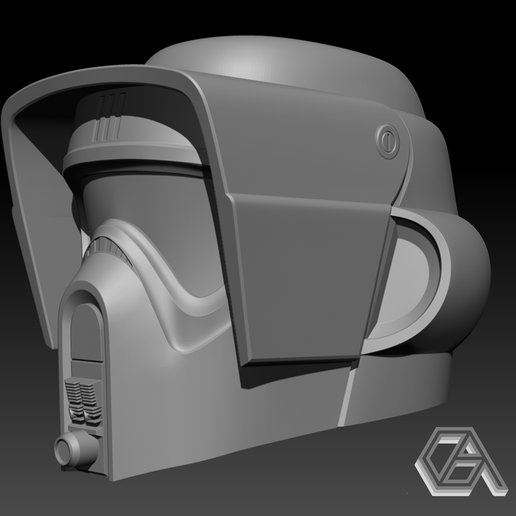 ⭐ Star Wars - Scout Trooper Helmet・ 3D File for ・Cults