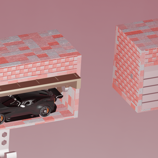 🔑 Hotwheels & Tiny Garage Key holder with Free Designer Doors・ STL File for 3D printing・Cults