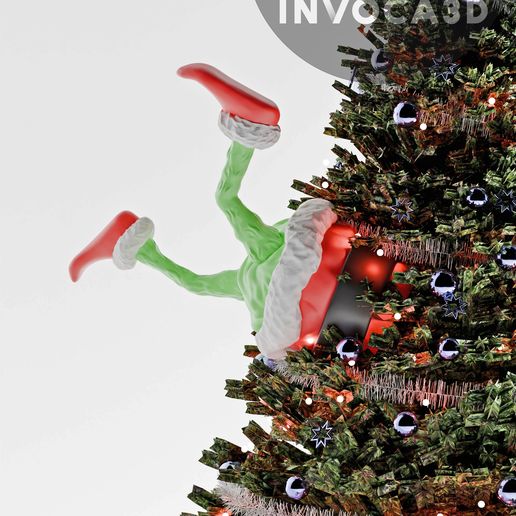 🎄 Grinch Santa Legs - Christmas Tree Ornament🎁・Archivo 3D para ...