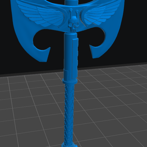 🪓 Metaurus Axe, no hand・Free STL File for 3D printing・Cults
