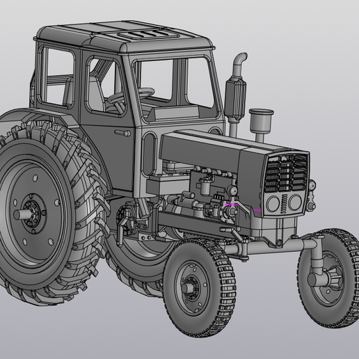 🚜 tractor umz-6 (kit)・Бесплатный 3D для 3D-печать・Cults