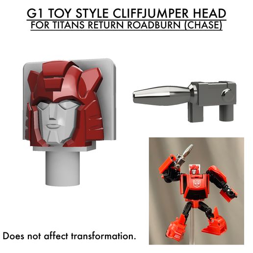 🤖 Transformers G1 Toy Style Cliffjumper Head and Pistol for Titans ...
