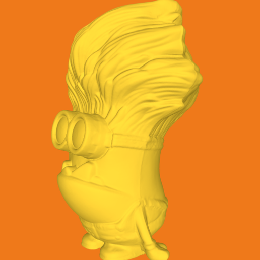 👹 Mutant Minion STL File – Crazy Hair Cartoon 3D Print Model – Funny ...