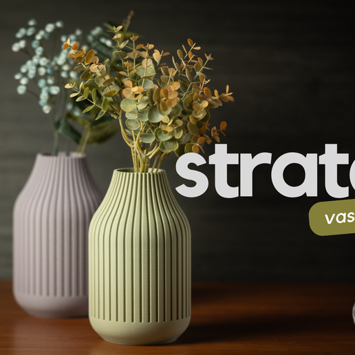 🏺 strata · vase・Free STL File for 3D printing・Cults