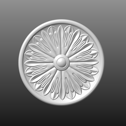 3D file Gypsum Plaster Ceiling Rose Decoration 🌹 ・3D printing template ...