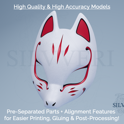 🦊 Yusuke Fox Mask - Persona 5 - Descarga instantánea de archivos STL ...
