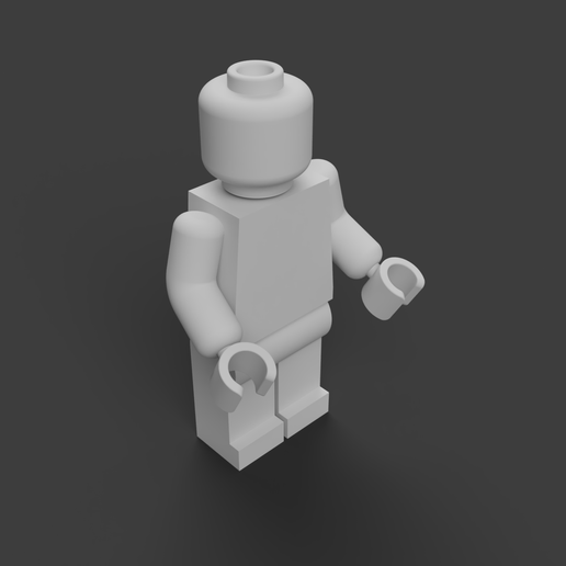 📁 Customizable L E G O Minifigure with step file included・ STL File for ...