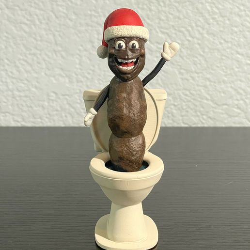 🚽 Mr. Hankey with Toilet Stand・ STL File for ・Cults