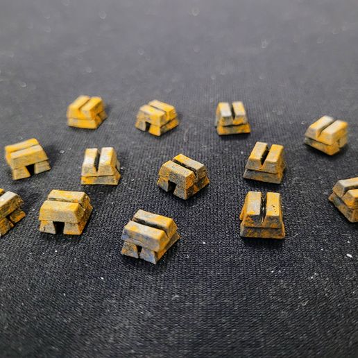 STL file Iron ingots (metal, gold, steel, brass) - board game resource ...