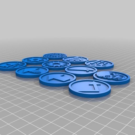 ⚔ Warhammer 40k Action Tokens・Free 3D File for ・Cults