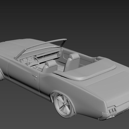 🚗 Oldsmobile Cutlass Convertible 1972 For Print・ 3D File for ・Cults