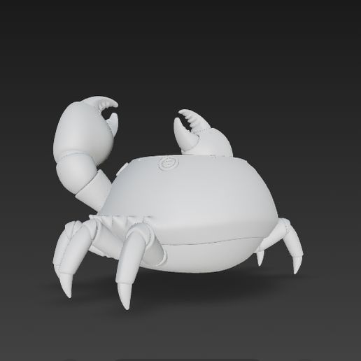 🦀 Steampunk Grumpy Crab Planter – 3D Printable Organizer・ STL File for ...