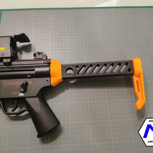 🔫 MP5 STOCK・ STL File for 3D printing・Cults