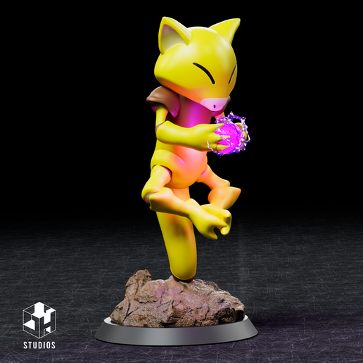 🐉 Pokemon Abra Personalizado・ STL File for 3D printing・Cults