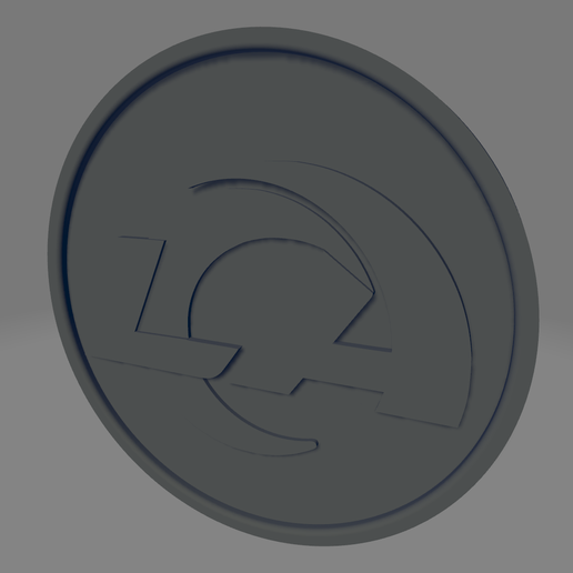 🏈 LA Rams coaster・ STL File for ・Cults