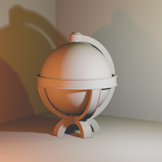🗺️ World Globe #1・ STL File for 3D printing・Cults