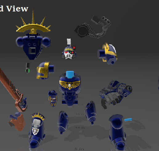 Free STL file Custom 7 inch Ultramarine w Gravis Gear and Extra Torso ⚙ ...