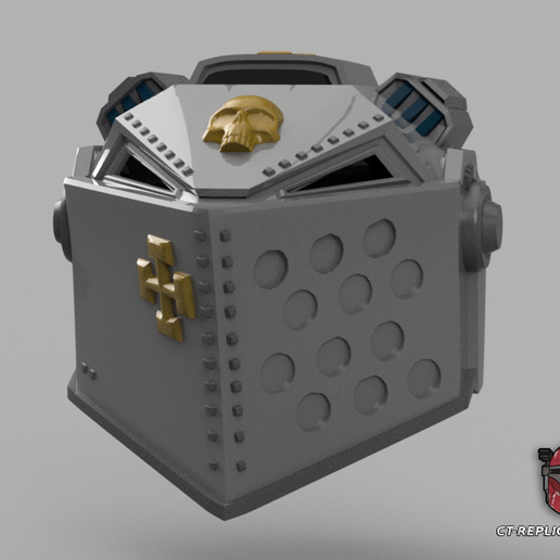 🪖 Grey Knight Terminator Helmet Marine 1:1 Cosplay Replica・ STL File ...