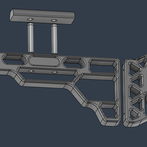 🔫 Picatinny Stock with Cheek rest・ STL File for 3D printing・Cults