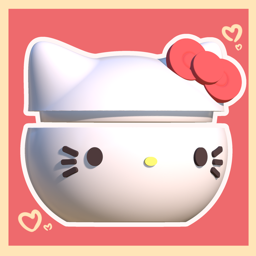 👋 Hello kitty sanrio box・ STL File for 3D printing・Cults