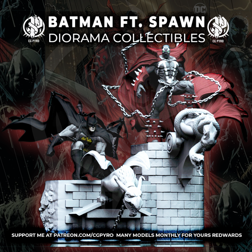 🆓 Free Batman Gargoyle (Ft Spawn DIorama 3D) for 3d printing STL files ...