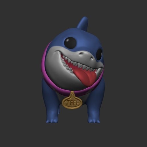 STL file Jeff the Shark STL 3D print model 🦈 ・3D printable model to ...