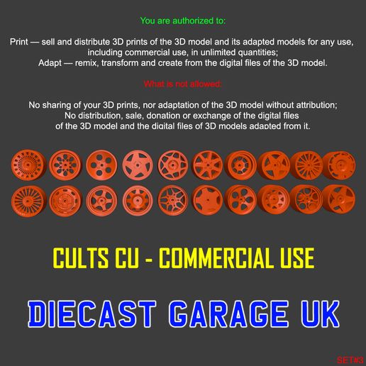 🚗 1:64 SCALE CAR RIMS COMMERCIAL SET#3 - HOT WHEELS, MATCHBOX, 1:64・ 3D ...