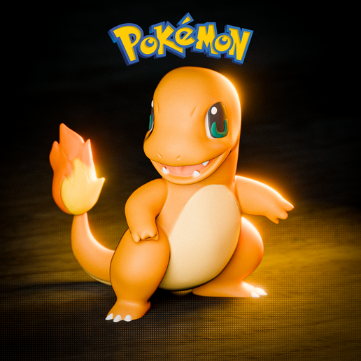 🐉 Charmander・ STL File for 3D printing・Cults